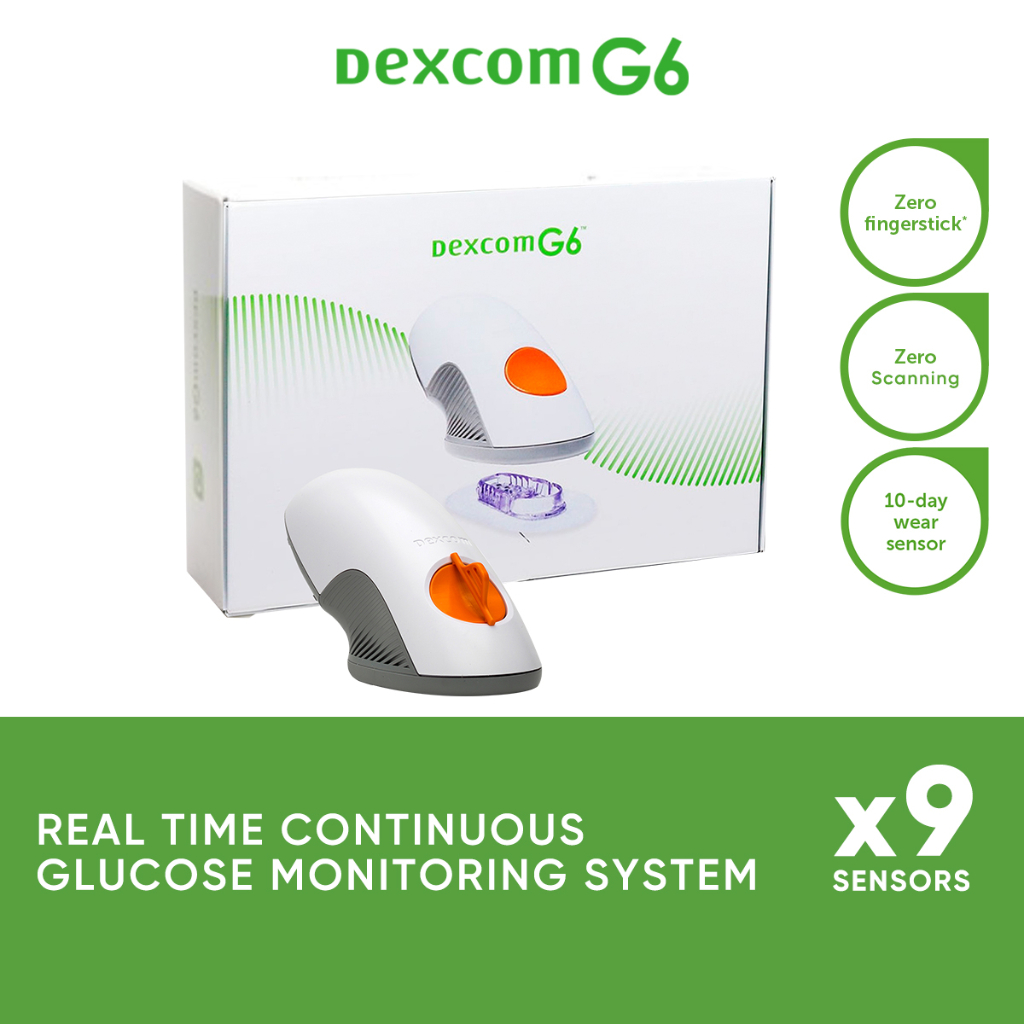 Dexcom G6 - 9x Sensors Bundle + FREE 1x Transmitter | Shopee Singapore