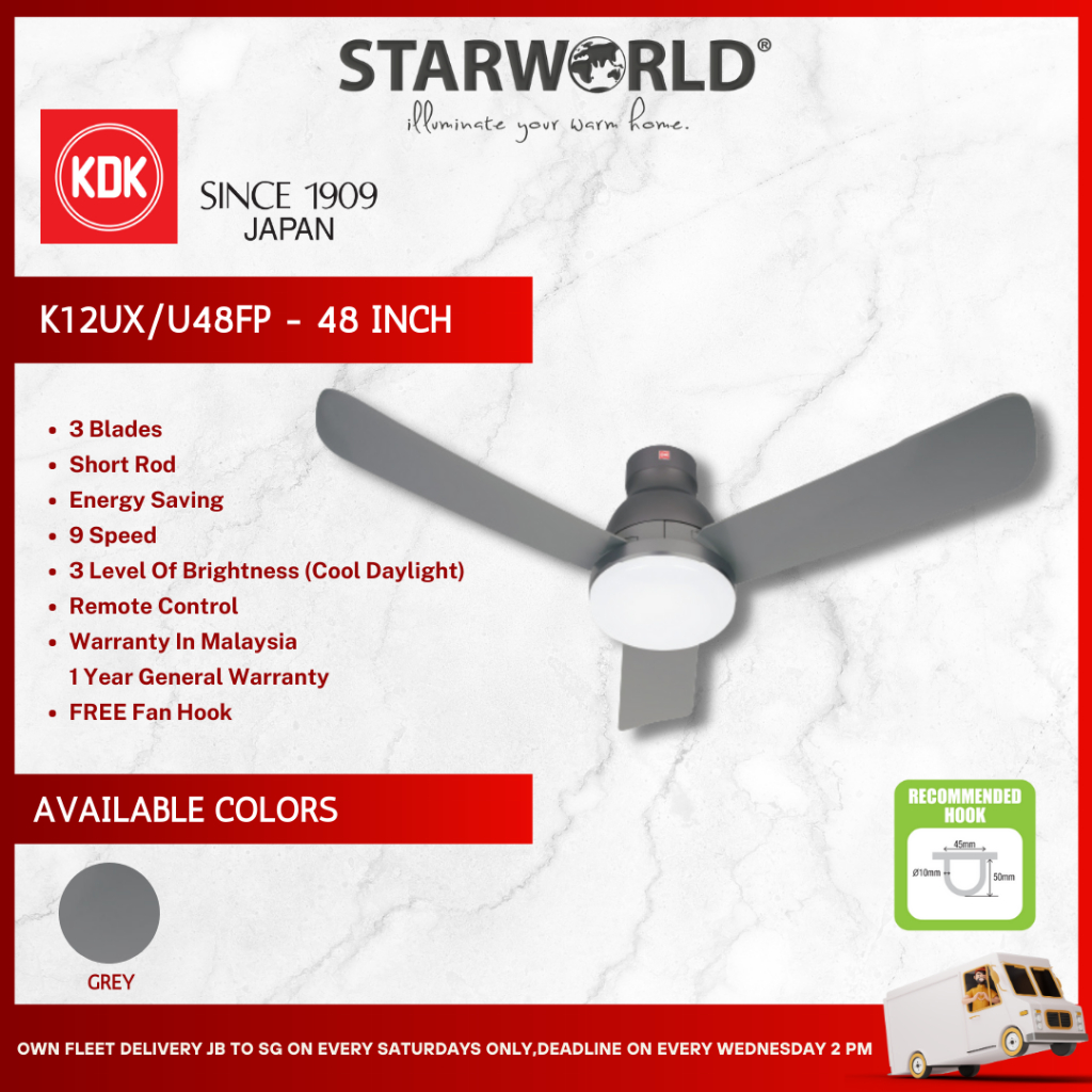Kdk 48 Ceiling Fan Malaysia | Shelly Lighting