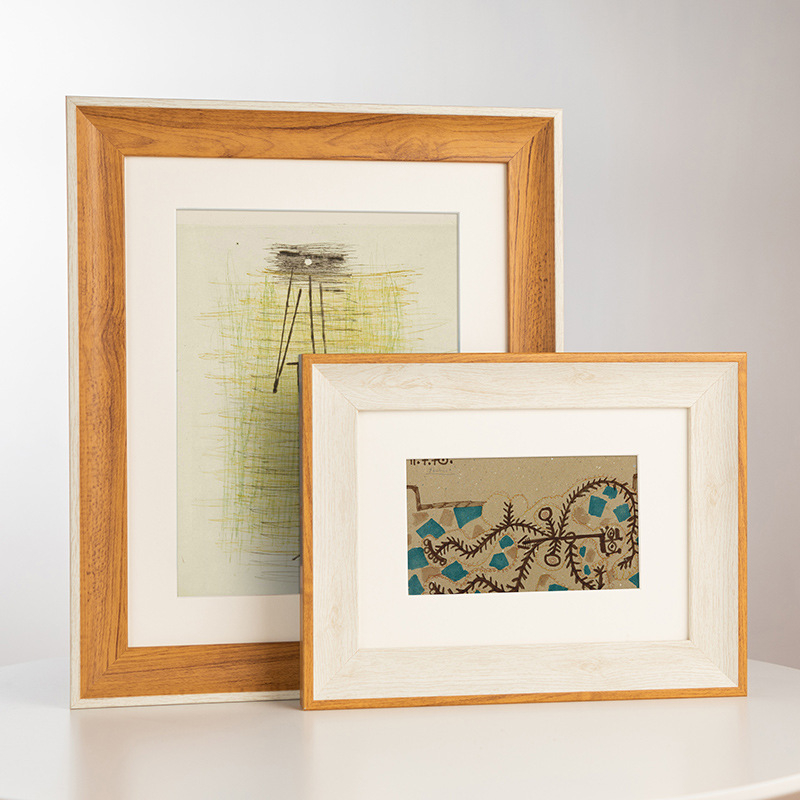 SG Stock Creative Thick Border Wooden Photo Frame 3R 4R 5R 6R 8R A4 ...