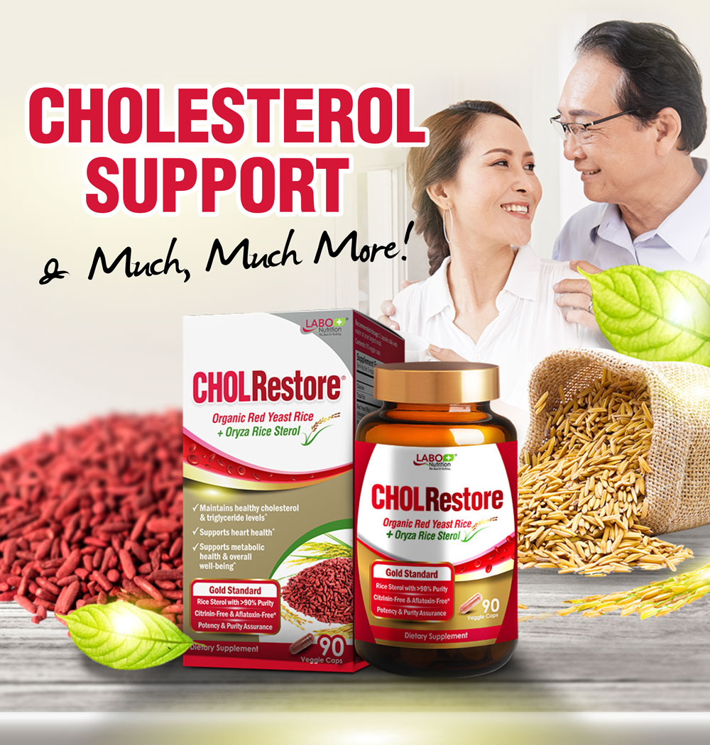 LABO Nutrition CHOLRestore Red Yeast Rice - Cholesterol Triglyceride 9 ...