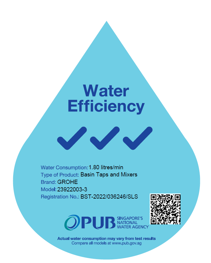 GROHE 23922003 EUROSMART OHM BASIN MIXER CLICK 'S'