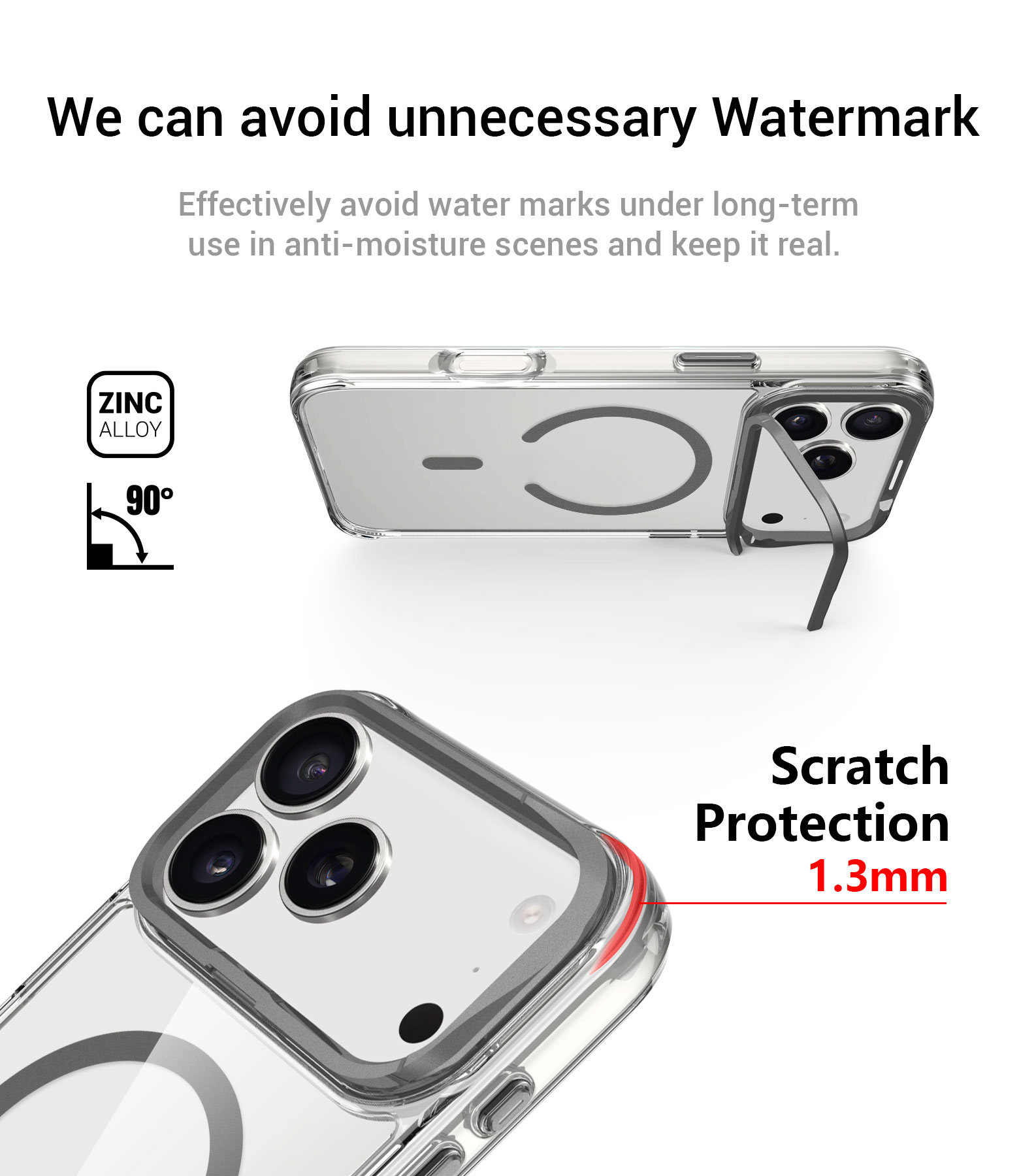 [KIHON BASIC COLLECTION] Basic M Stand Gun Metal for iPhone 17 Pro Max ...