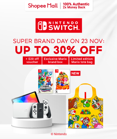 New Shopee Deal : NINTENDO SWITCH SUPER BRAND DAY - Price Tracker SG