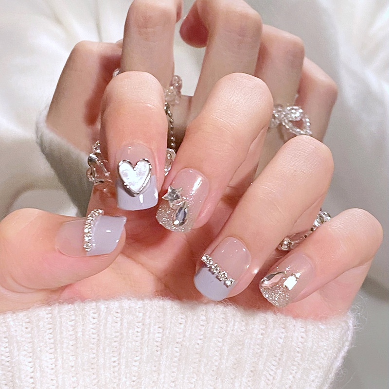 30 Pieces/Box Air Soft Nail Patch Set Bendable Foldable Wearable Nails ...